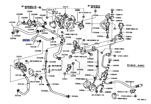 16264-42040 - Toyota - Hose, Water By-pass, No.2 - Nengun Performance