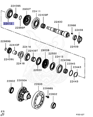 2960A289 - Mitsubishi - Gear, M / T Output Shaft 2nd Speed - Nengun ...