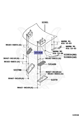 53141-18010 - Toyota - Garnish, Radiator Grille, No.1 Rh - Nengun ...