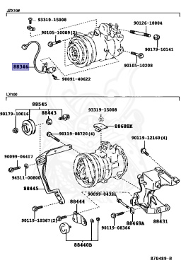 88346-2A010 - Toyota - Sensor,compressor - Nengun Performance
