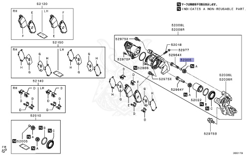 4605B728 - Mitsubishi - Bushing, Rr Brake - Nengun Performance