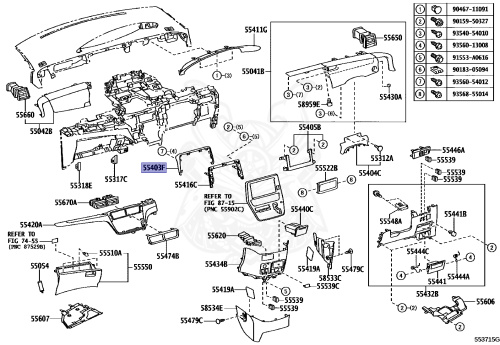 55403-28050-C0 - Toyota - Panel Sub-assy, Instrument Panel Finish ...