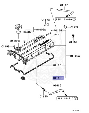 MD194295 - Mitsubishi - Gasket, Rocker Cover Spark Plug Hole - Nengun ...