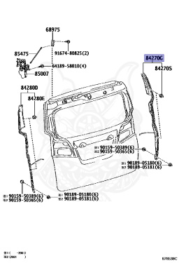 84270-58041 - Toyota - Sensor Assy, Power Back Door, Rh - Nengun ...