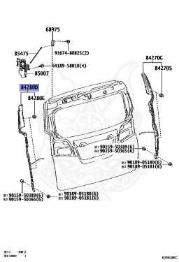 84280-58060 - Toyota - Sensor Assy, Power Back Door, Lh - Nengun ...