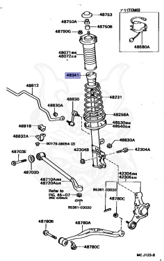 48341-20170 - Toyota - Bumper, Rear Spring - Nengun Performance