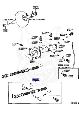 04493-36100 - Toyota - CYLINDER KIT, BRAKE MASTER - Nengun Performance