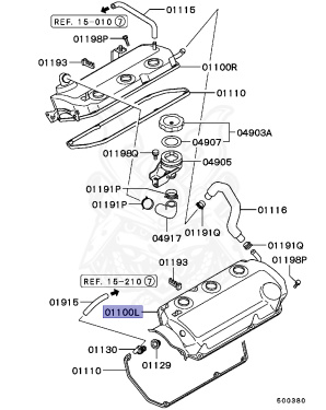 MD331652 - Mitsubishi - ROCKER COVER, LH - Nengun Performance