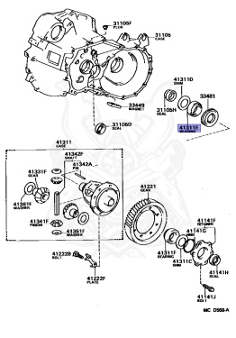 90366-40016 - Toyota - Differential Side Bearing, RH - Nengun Performance