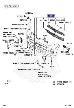 52110-B1010-G1 - Toyota - Bumper Assy, Front - Nengun Performance