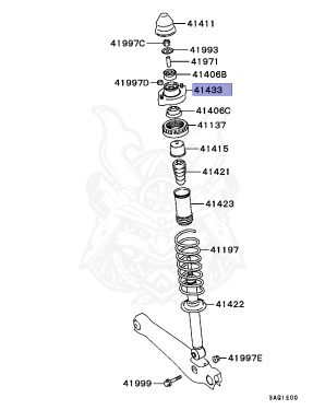 MB910847 - Mitsubishi - INSULATOR,RR SHOCK ABSORBER - Nengun Performance