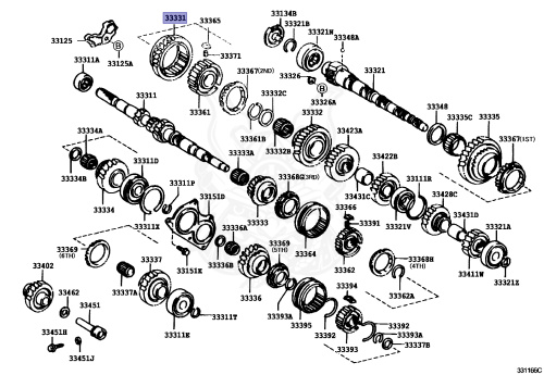 33331-12060 - Toyota - GEAR, REVERSE - Nengun Performance