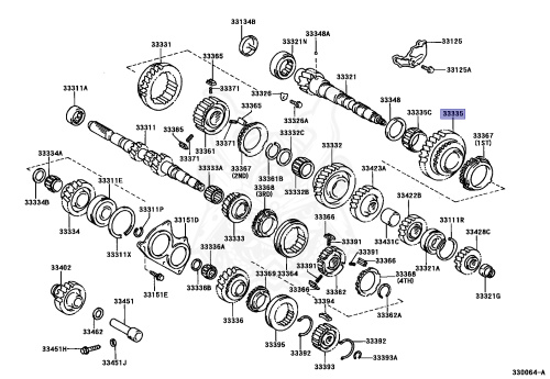 33032-12070 - Toyota - GEAR, 1ST - Nengun Performance