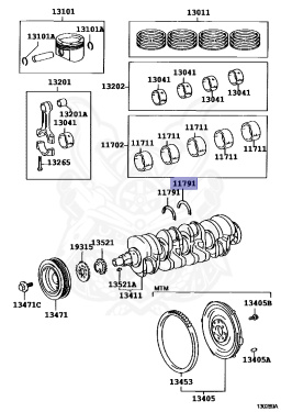 11791-22020 - Toyota - WASHER, CRANKSHAFT THRUST, UPPER - Nengun ...
