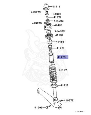MB809284 - Mitsubishi - Cover, Rr Shock Absorber - Nengun Performance