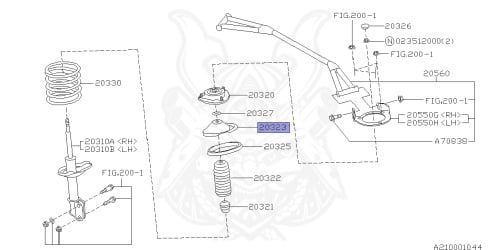 20323FA000 - Subaru - SPRING SEAT-FRONT STRUT,UPPER - Nengun Performance