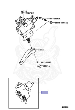 04445-60070 - Toyota - POWER STEERING GEAR GASKET KIT (FOR ...