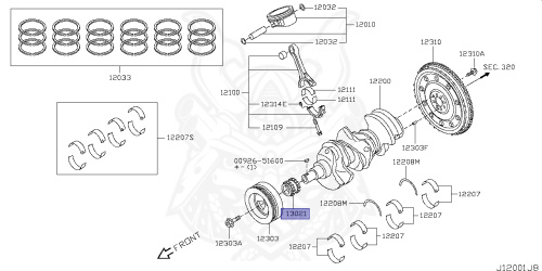 13021-JF00A - Nissan - SPROCKET, CRANKSHAFT - Nengun Performance