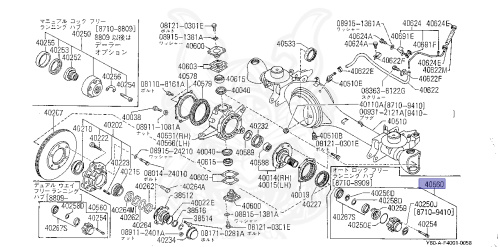 40250-20J00 - Nissan - HUB ASSEMBLY, FREE RUNNING - Nengun Performance