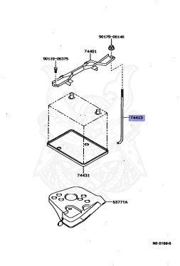 74451-12050 - Toyota - BOLT, BATTERY CLAMP - Nengun Performance