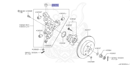 40173-EG000 - Nissan - SEAT, LOWER BALL JOINT - Nengun Performance