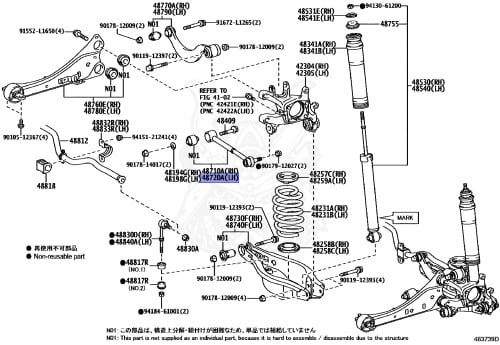 48710-72010 - Toyota - Rear Suspension Arm No.1 RH - Nengun Performance