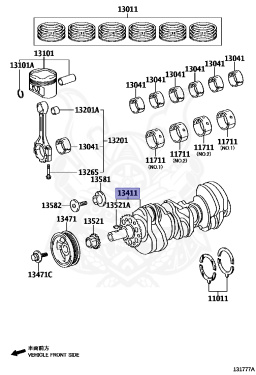 13401-31060 - Toyota - CRANKSHAFT - Nengun Performance