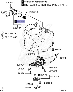 2920A096 - Mitsubishi - O-RING, A/T VALVE BODY - Nengun Performance