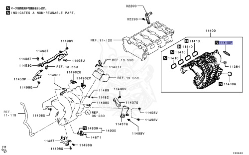 1542A134 - Mitsubishi - GASKET - Nengun Performance