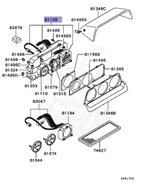 MB652240 - Mitsubishi - THERMOMETER & COMPASS - Nengun Performance