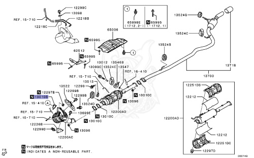 MR529716 - Mitsubishi - GASKET, METAL - Nengun Performance