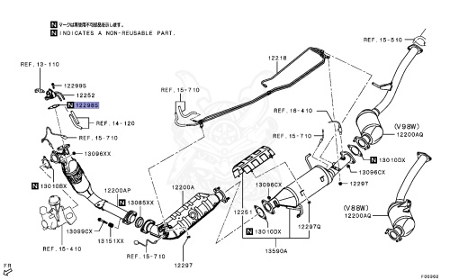 1584A400 - Mitsubishi - Gasket, Catalytic Converter - Nengun Performance