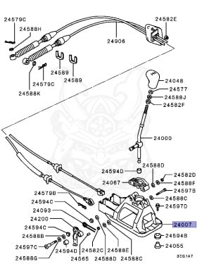 MR246297 - Mitsubishi - BRACKET,GEARSHIFT LEVER - Nengun Performance