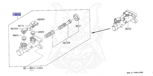 46010-41T00 - Nissan - CYLINDER ASSEMBLY, BRAKE MASTER - Nengun Performance