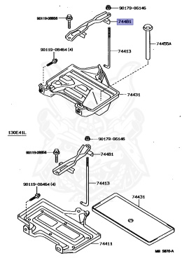 74404-30220 - Toyota - Clamp Sub-assy, Battery - Nengun Performance