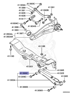 MN100110 - Mitsubishi - REAR SUSPENSION LOWER ARM BUSHING - Nengun ...