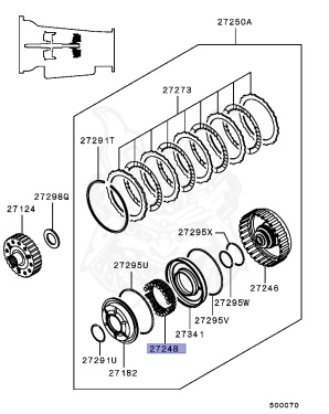 MR290858 - Mitsubishi - RETURN SPRING, A/T U/D CLUTCH PISTON - Nengun ...