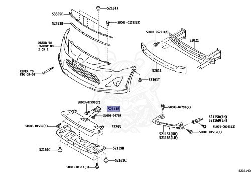 SU003-01511 - Toyota - STAY, FRONT BUMPER - Nengun Performance