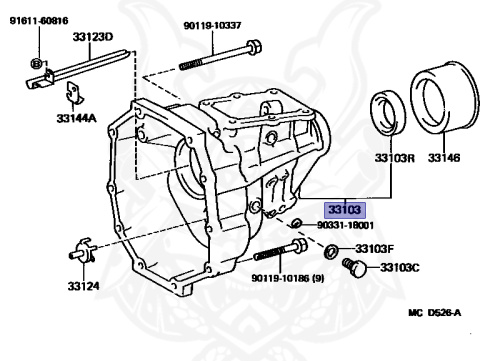 33103-14060 - Toyota - Housing Sub-assy, Extension(mtm) - Nengun ...