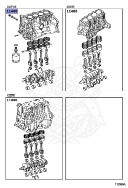 11400-88516 - Toyota - SHORT BLOCK ASSY - Nengun Performance