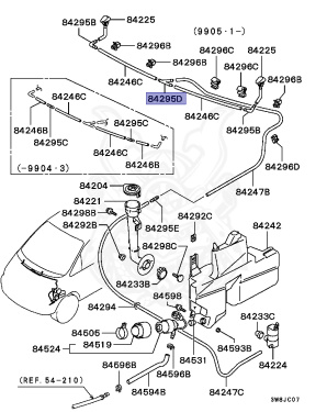 MB084419 - Mitsubishi - PIPE, PLASTIC - Nengun Performance
