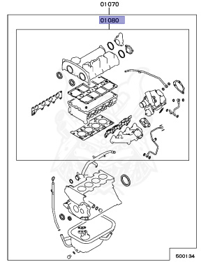 MD974192 - Mitsubishi - UPPER ENGINE OVERHAUL GASKET KIT - Nengun ...