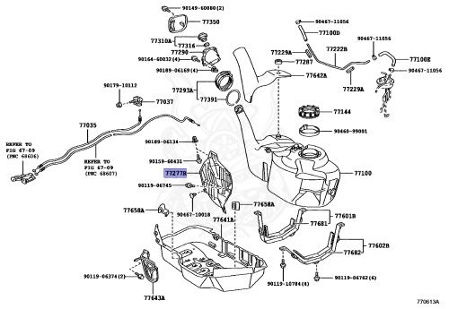 77277-14130 - Toyota - PROTECTOR, FUEL TANK FILLER PIPE - Nengun ...