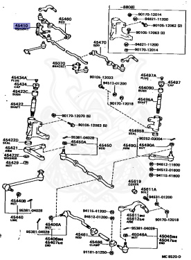 45050-36010 - Toyota - Bracket Assy, Center Arm - Nengun Performance