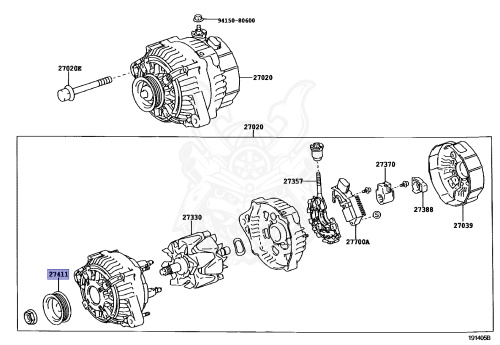 27411-42010 - Toyota - Pulley, Alternator - Nengun Performance