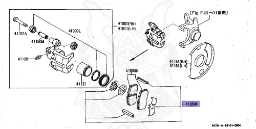 41080-01B29 - Nissan - Hardware Kit, Front Disc Brake Pads - Nengun ...