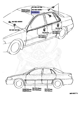 62955-20140 - Toyota - Retainer, Quarter Vent Louver - Nengun Performance