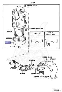 17705-75010 - Toyota - Cap Sub-assy, Air Cleaner - Nengun Performance