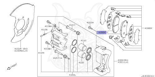 AY040-NS170 - Nissan - Pad Kit, Disk Brake Front - Nengun Performance