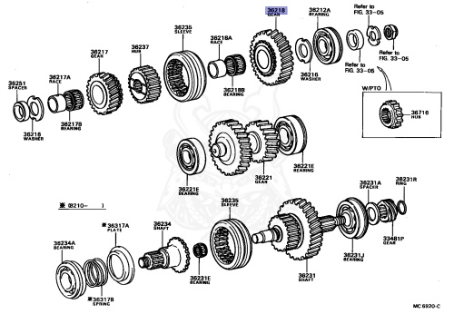 36218-87611 - Toyota - Gear, Transfer Hi Speed Input - Nengun Performance
